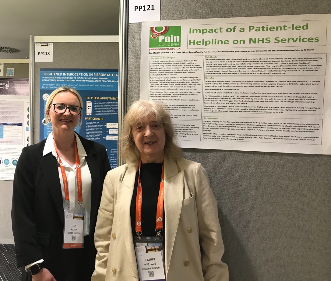 Pain Concern presents poster on the Impact of Helpline Services - Pain ...